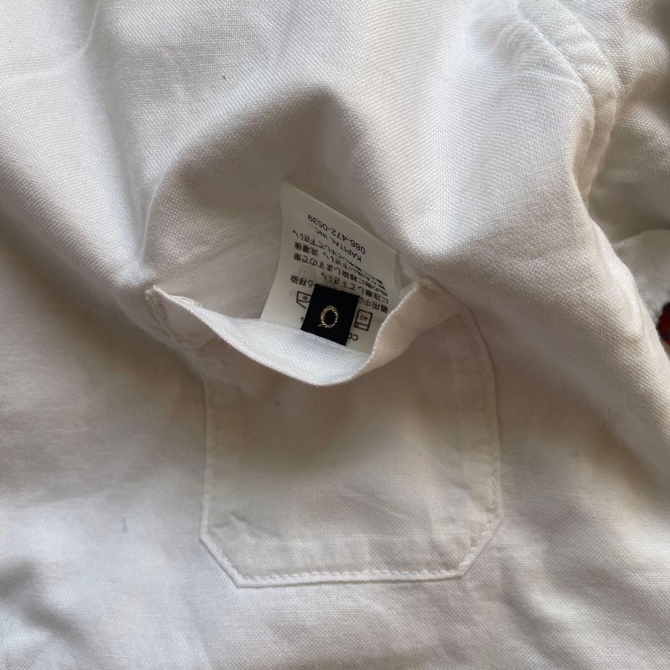 USED KAPITAL COVERED BUTTON COTTON SHIRT GOOD | eBay
