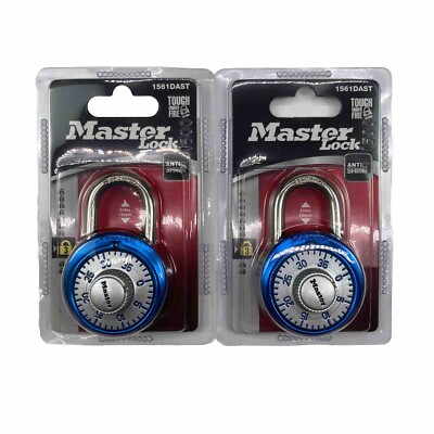 2 Master Combination Lock Bike Sport Bags Storage Lockers Anti Shim ...