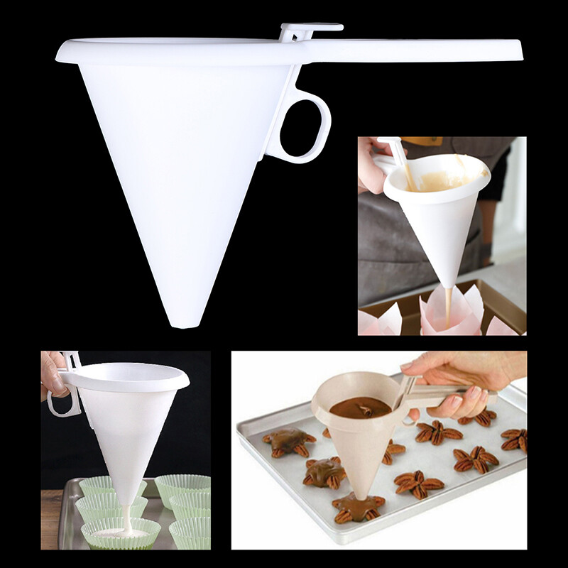 1Pc Chocolate Candy Icing Funnel Mold Pancake Cream Batter Dispenser ...