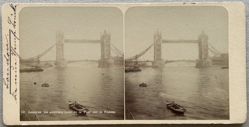 UK London Tower Bridge Foto C1880 Stereo Vintage Albumin N2 | eBay.de