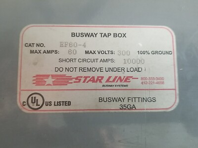 Starline Busway Tap Box EF60-4 | eBay