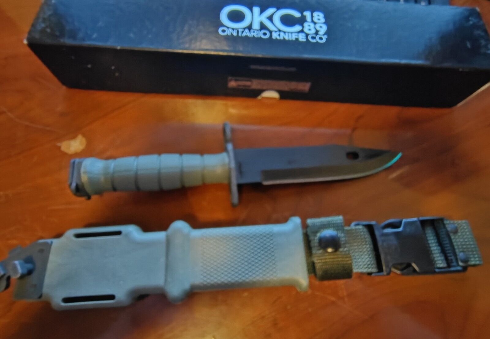ONTARIO M9 M-9 Bayonet & Sheath Green Mod 6220 Jan. '22 Prod Free Ship ...
