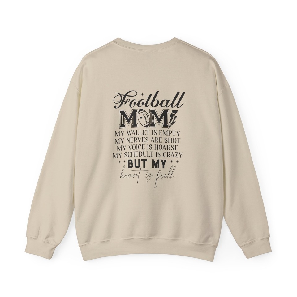 Football Mom My Wallet Is Empty ... Unisex Heavy Blend™ Crewneck ...