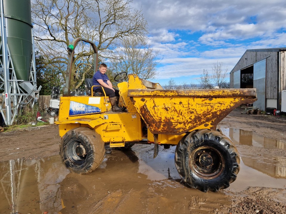 Thwaites 6 ton dumper dumptruck digger rops twin flashing lights | eBay UK