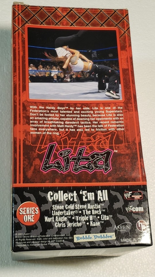 Rare LITA World Wrestling WWF BOBBLE HEAD 7 1/2” SERIES ONE 2001 ...