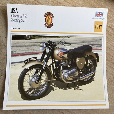 BSA 500 A7 SS Shooting Star 1957 Motorcycle Collection Atlas UK | eBay