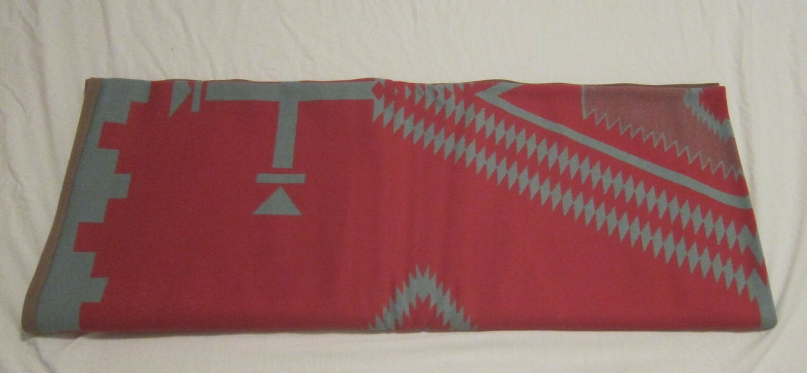 PENDLETON LOS OJOS CORAL AND TURQUOISE BLANKET LTD ED RARE NEW IN BOX ...