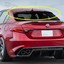 For 17-23 Alfa Romeo Giulia VIP Real Carbon Fiber Rear Roof Window ...