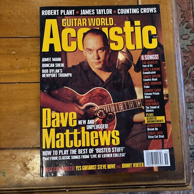 Guitar World Acoustic Magazine Dave Mathews 2002 issue 55 | eBay