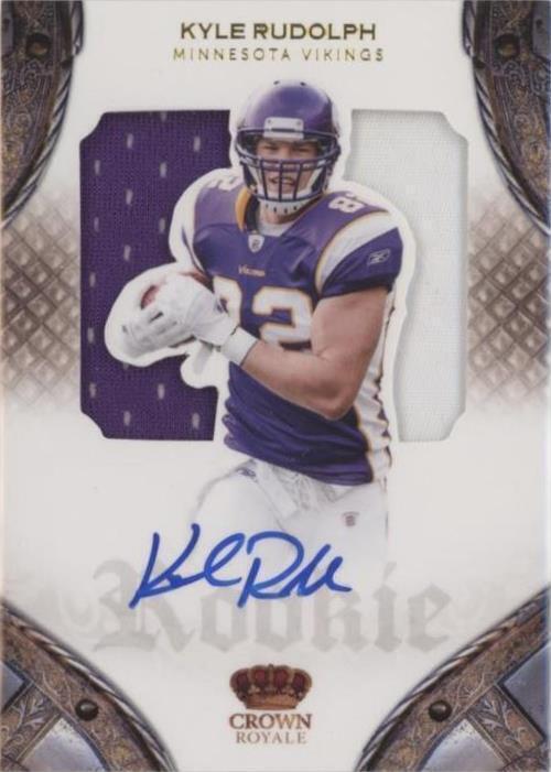 2011 Panini Crown Royale - Rookie Silhouette Signatures Kyle Rudolph ...