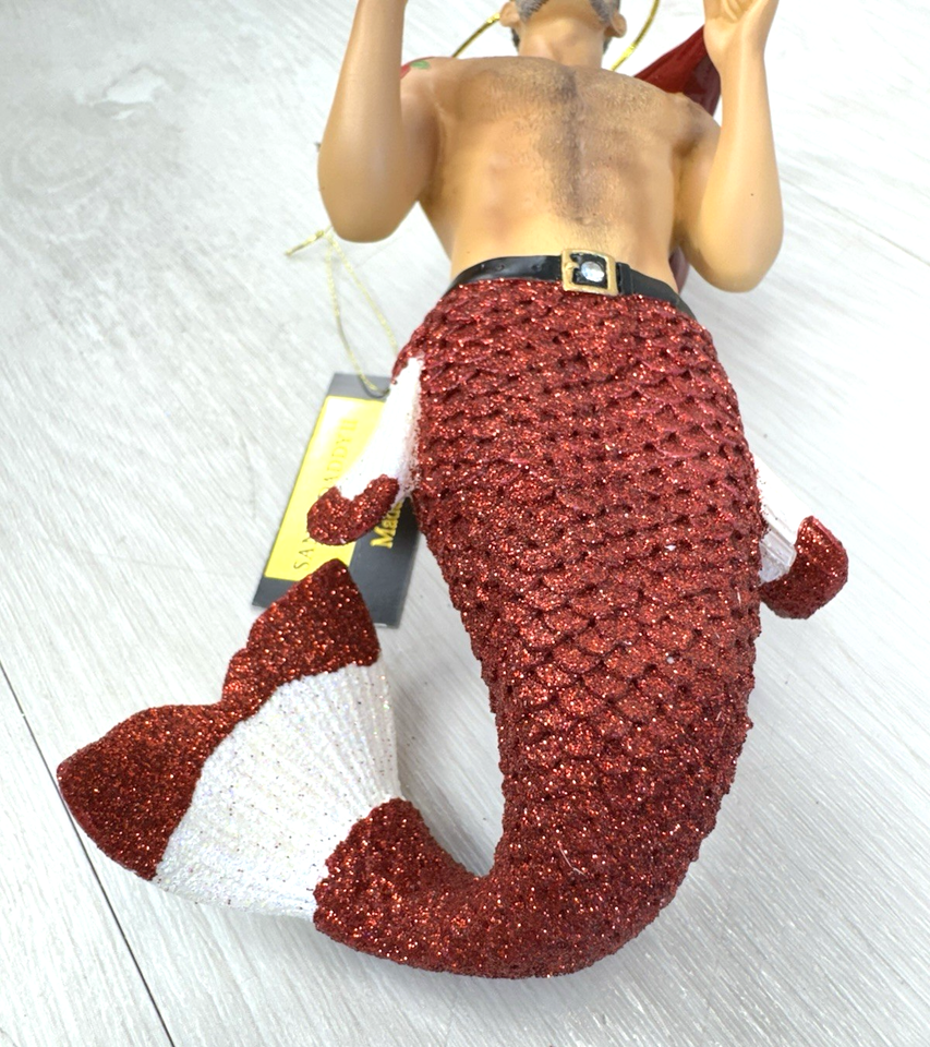 December Diamonds SANTA DADDY II Merman Ornament 2016, Sexy Claus w ...