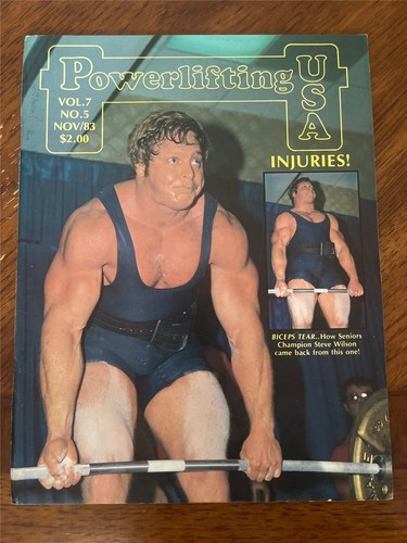 POWERLIFTING USA muscle strongman bodybuilding magazine STEVE WILSON 11 ...