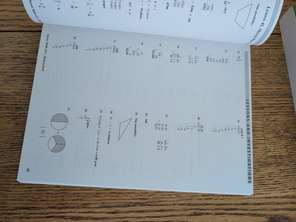 NEW Saxon Math 6/5 Home Study Kit, 3rd Edition Homeschool Curriculum ...