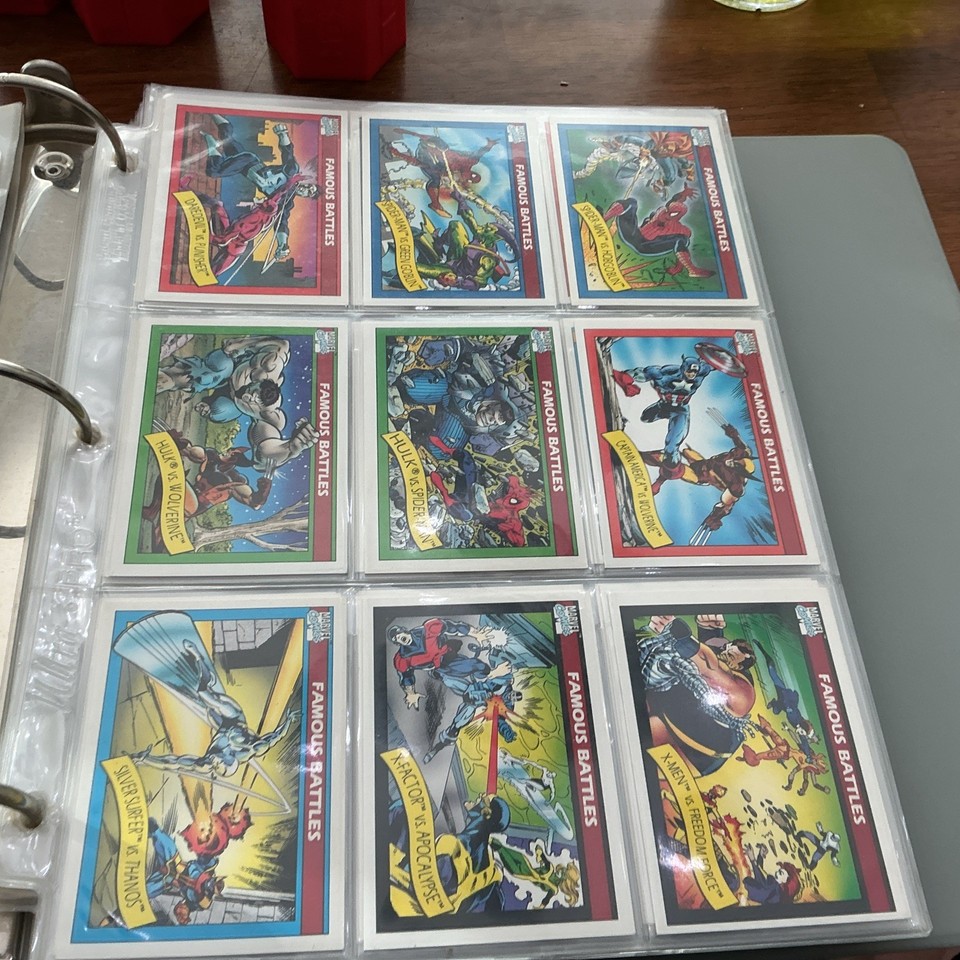 1990 Marvel Universe Series I Trading Card COMPLETE Base Set 1-162 + 5 ...