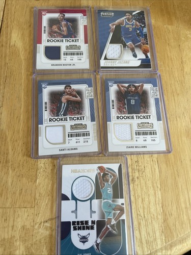 5 Card NBA patch Lot | eBay