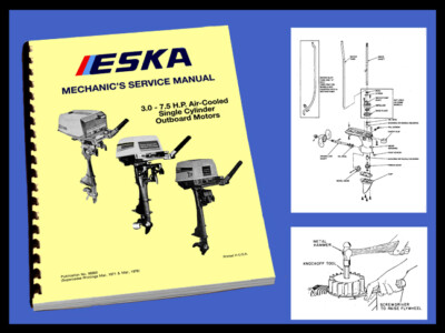 ESKA & GAMEFISHER OWNER'S: FACTORY SERVICE MANUAL 3.0 to 7.5HP 102 ...