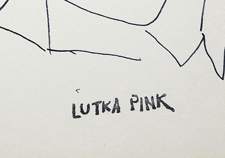Lutka Pink - Drawing Original - Felt - Thread 6 | eBay