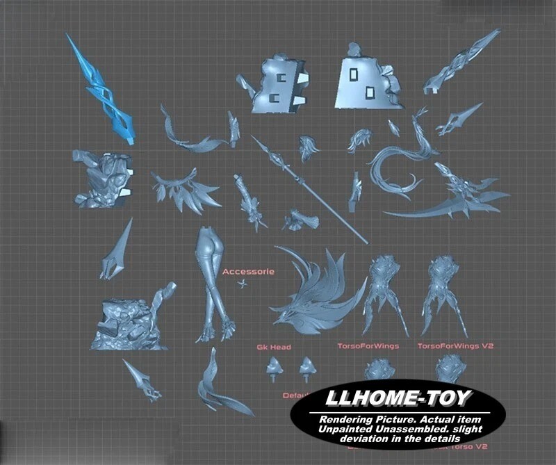 1/8 33cm Spaulding 3D Print Garage Kit Figure Model Unassemble ...