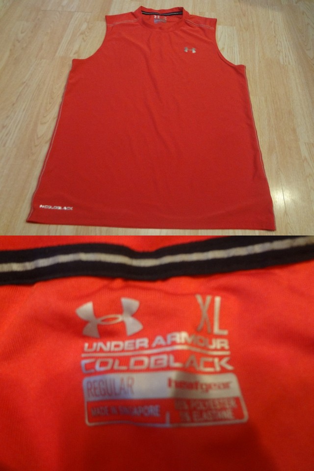 Men's Under Armour XL Red Compression Shirt | eBay