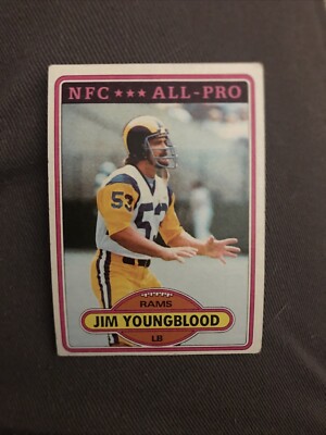 1980 Topps Football #120 Jim Youngblood All-Pro Los Angeles Rams | eBay