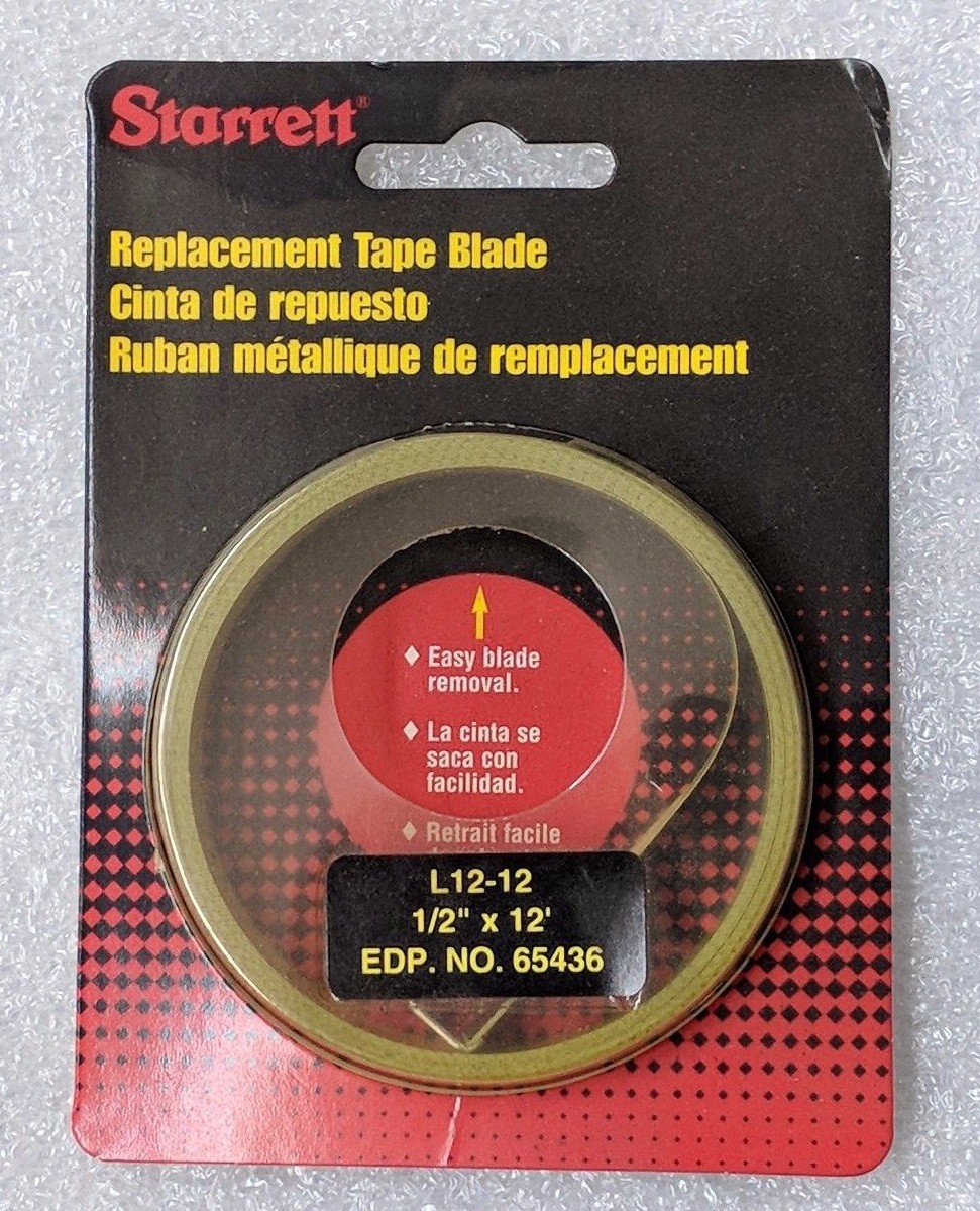 Starrett L12-12 Replacement Tape Blade, 1/2" x 12' IN STOCK | eBay