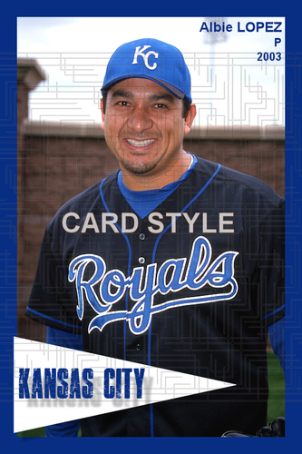 Albie Lopez - 2003 Kansas City Royals - choose a size - full color ...