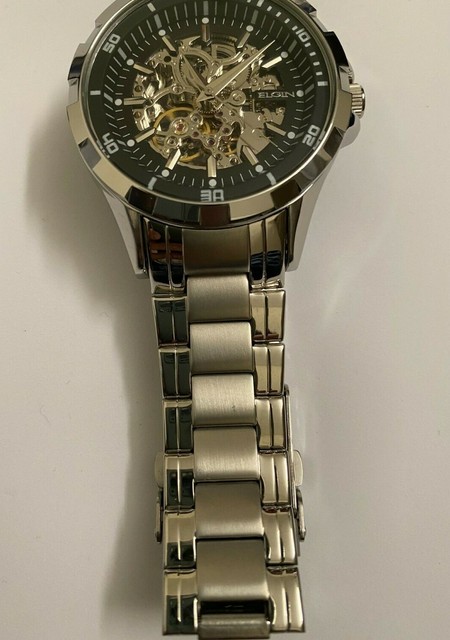 Running Elgin FG8030 138 Ty2807 Self-wind Skeleton Wrist Watch for sale ...
