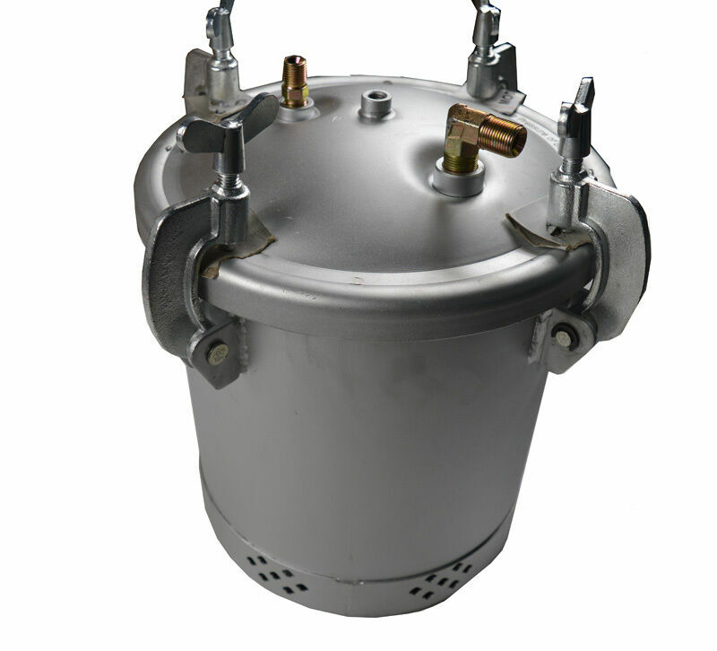 2.6Gal. High Pressure Pot Paint Sprayer Lacquer Full Kit Industrial ...