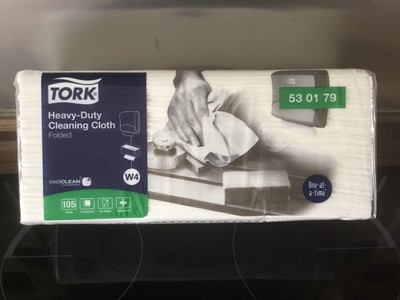 Tork Cleaning Cloth Heavy-Duty Folded 105 Sheets 530179 | eBay