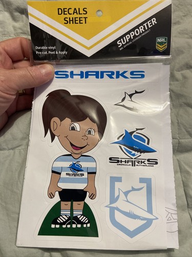 NRL Supporter Cronulla Sharks Stickers New Acc400 | eBay Australia