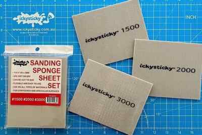 Model Making Tools & Accessories - 550151 - SANDING SPONGE SHEET SETS 3 ...