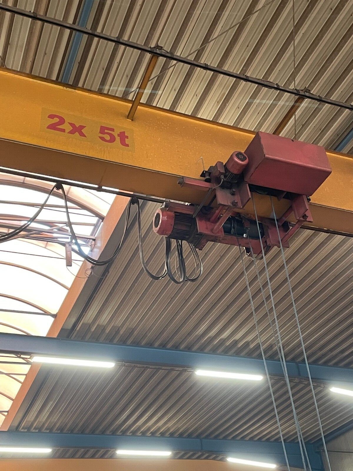 Kran Einträgerlaufkran Hallenkran 2x 5,00t Trost &Hilterhaus / Stahl ...