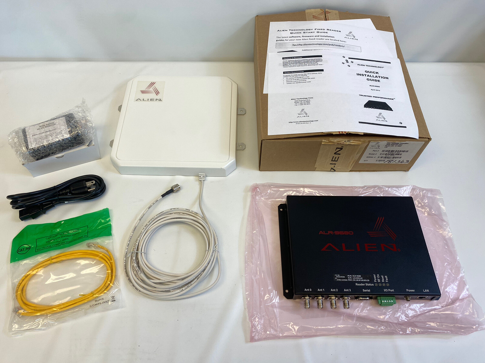 Alien Technology ALR-9680 RFID Reader with Alien ALR-8696-C Antenna ...