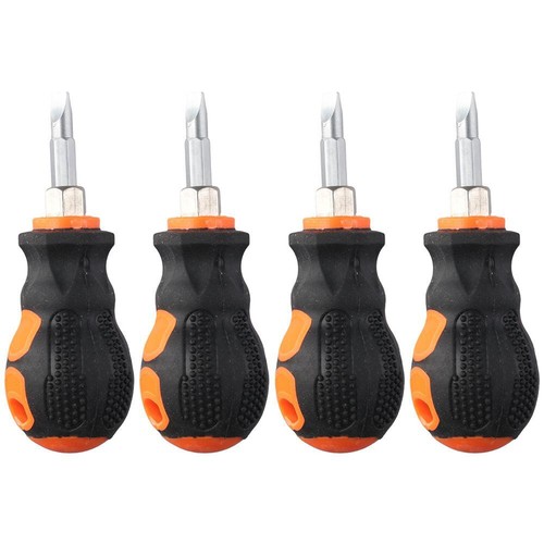 Multi-Purpose Slotted Screwdriver Short Handle Repair Tools Dual ...