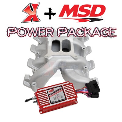 Performer RPM Style Carb Intake Manifold LS1 5.3L LS2 6.0L & MSD 6014 ...