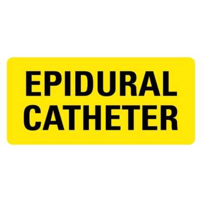 EPIDURAL CATHETER Medical Labels | eBay