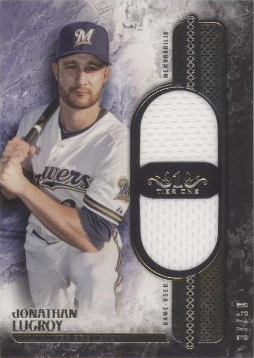 2016 Topps Tier One - Relics Jonathan Lucroy #T1DR-JLU Dual Swatch /50 ...