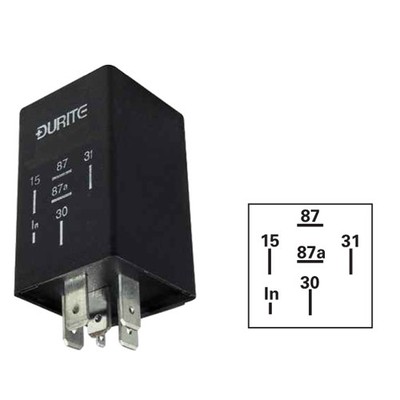 Durite - Relay Timer ''Pulse'' 7 seconds 12 volt Bg1 - 0-740-26 | eBay UK