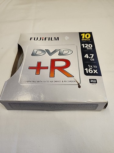 NEW! FujiFilm DVD-R LabelFlash Compatible Discs - 4.7GB/16X - 10 Pack ...