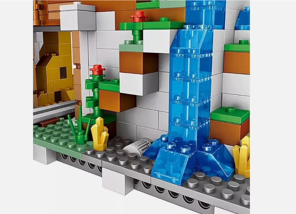 Minecraft The Mountain Cave building Bricks Set MOC 21137 (2688 Pcs ...