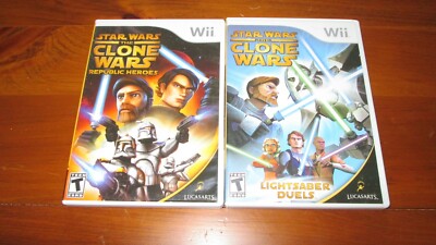 star wars the clone wars wii lot | eBay