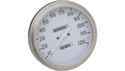 Drag Specialties 5" White Speedometer Speedo 84-90 Harley Davidson ...
