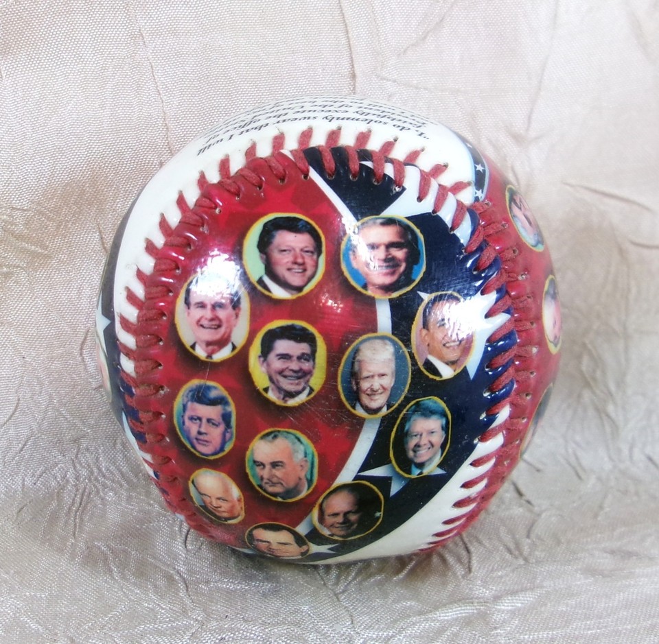 1 Presidents Of The United States Baseball with Oath Washington to ...