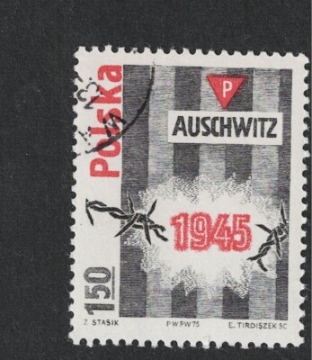 Poland WW2 Auschwitz-Birkenau camp 1945 Liberation stamp A-15 | eBay