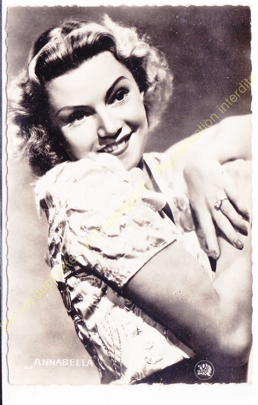 RPPC STAR Annabella Photo 20th Century Fox Edit Chantal 15A | eBay ...