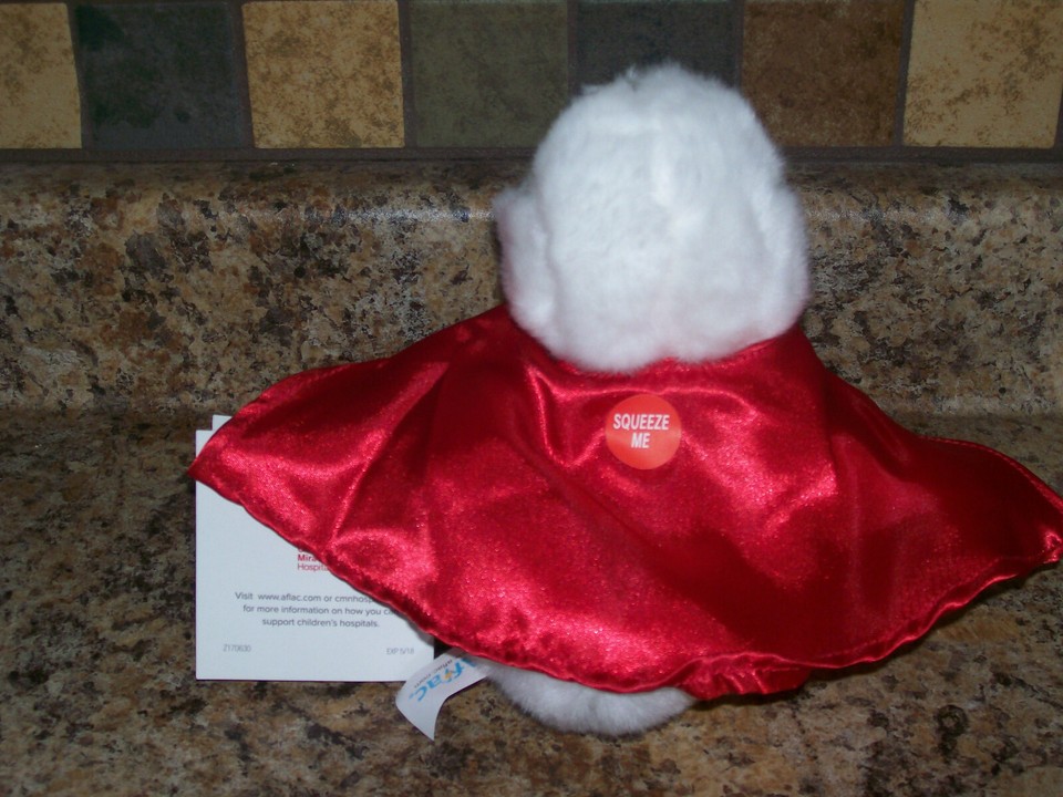 Aflac Duck Talking Sound Plush Super Hero Mask Cape Yellow Red 5 ...