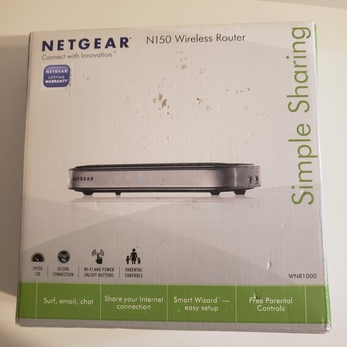 Netgear N150 Wireless Router WNR1000 (5 Fast Ethernet Ports) | eBay