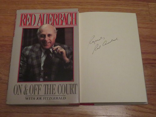 RED AUERBACH signed ON & OFF THE COURT 1985 1st Edition Book COA BOSTON ...