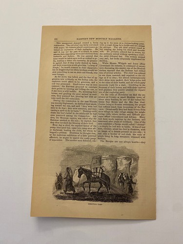 Kiowa Native American Tribe Chasing Buffalo United States c. 1858 ...