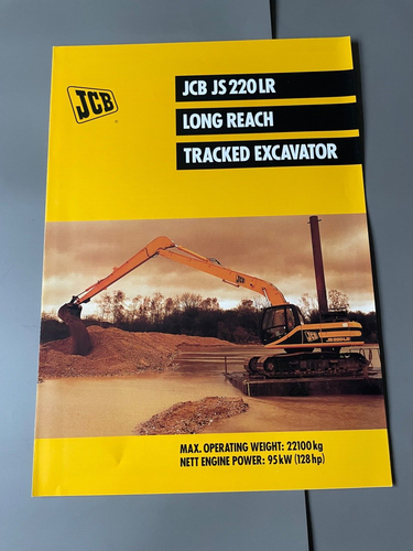 JCB JS220LR Long Reach Tracked Excavator Brochure | eBay